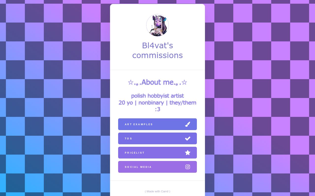 Bl4vat's commissions